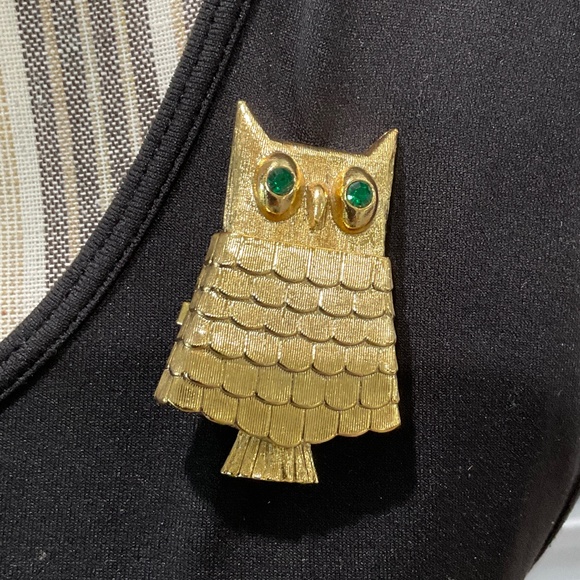 Avon | Jewelry | Vintage Avon 969 Gold Locket Owl Pin | Poshmark